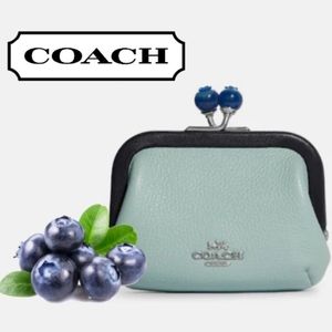 Coach | Bags | Last One Coach Blueberry Kisslock Coin Purse | Poshmark